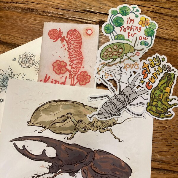 Isopod Art Print | 8"x10" | Rolly Polly Illustration | Bug Art - Etsy