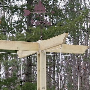 Hand Made Pine Tree Wildlife Weathervane NEW - Etsy