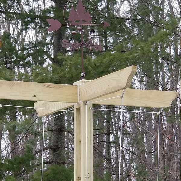Hand Made Pine Tree Wildlife Weathervane NEW - Etsy