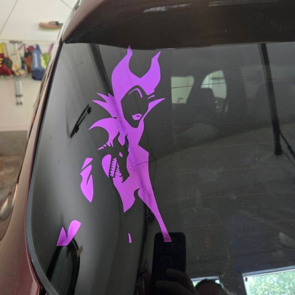 Maleficent Dragon Vinyl Decal, Glitter Decal, Opal Decal, Disney ...