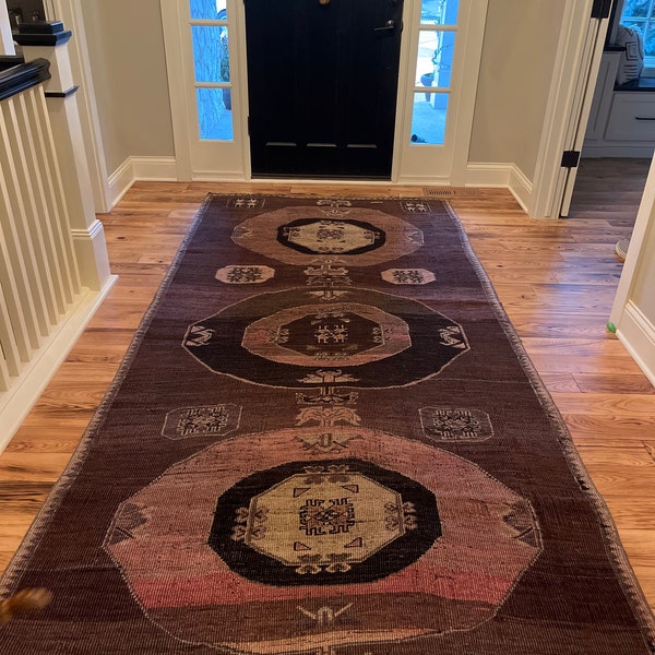 Turkish Patchwork Rug, Vintage Handmade Rug, Home Decor, Anatolian Rug ...