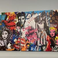 Jean Michel Basquiat Street Art Leinwand Inspiration Graffiti Wandkunst Basquiat Moderne große ...