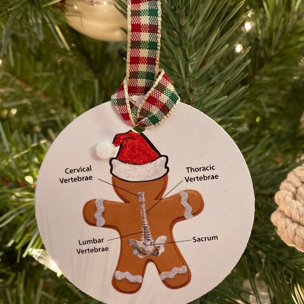 SPINE Ornament- Gift for Chiropractor/ortho Ornament-back Pain/ Nurse ...