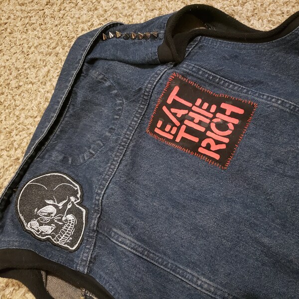 Eat the Rich Patch Punk Patches Anarchist Patches Crust Punk Folk Punk ...