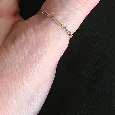 Womens Simple Promise Ring Small Gold Promise Ring Triangle - Etsy