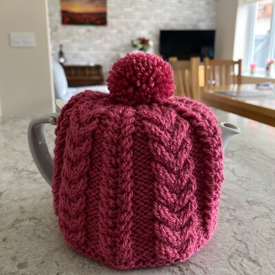 Mini Cable Tea Cosy - Etsy