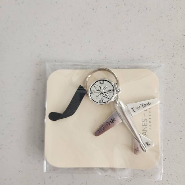 Fly Safe Keychain for Him, Boyfriend Gift, Pilot Gift, Husband Gift ...