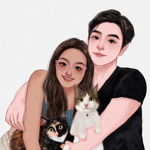 Custom Profile Picture/korean Style/avatar/digital - Etsy