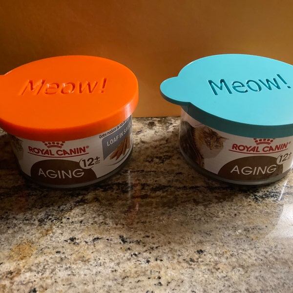 Personalized 5.1oz Cat Food Lids, Please See Brands in Description, 3D ...
