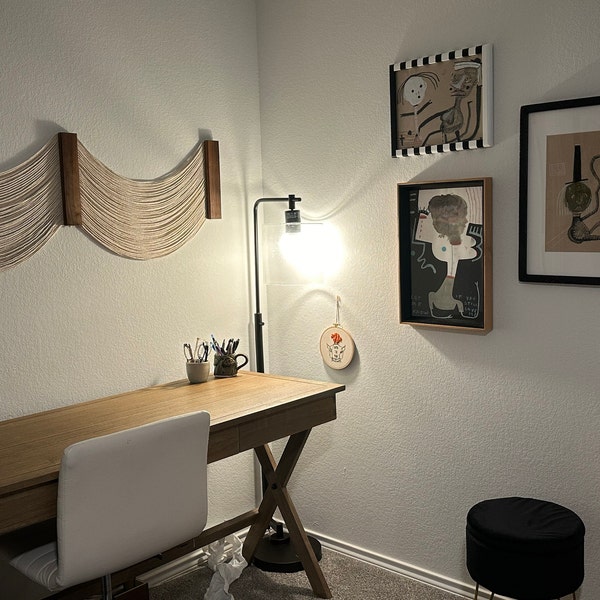 Customizable Caramel Cotton Macrame Bedroom Tapestry Black Bohemian ...