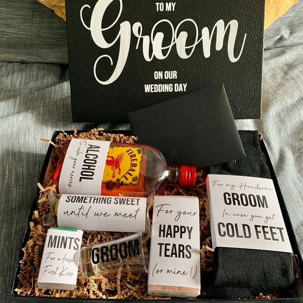 Groom Gift From Bride on Wedding Day, Gift for Groom, Groom Gift Box ...