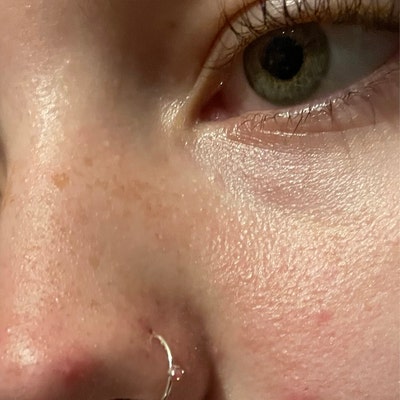 Tiny Nose Hoop, Silver Nose Hoop, Tiny Nose Ring, Tiny Nose Ring, CZ ...
