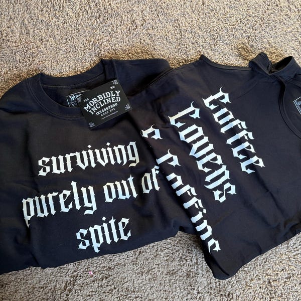 Goth Pullover Sweater - Witch Horror Jumper - Gothic Witchy True Crime ...