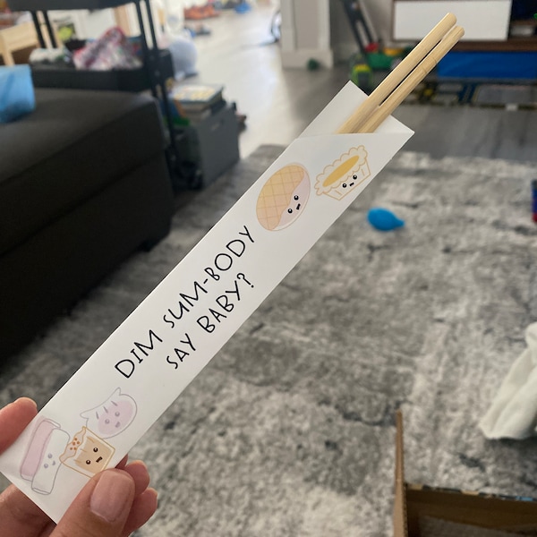 Dim Sum, Dim Sum Party, Dim Sum Chopsticks, Personalized Chopsticks ...