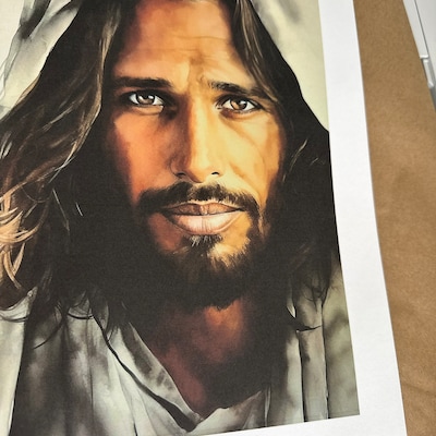 Jesus Portrait, Smile, Laugh, Watercolor Painting, Digital Printable ...