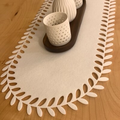 Unique Table Runner/ Felt Runner/ Table Decoration/ Housewarming Gifts ...