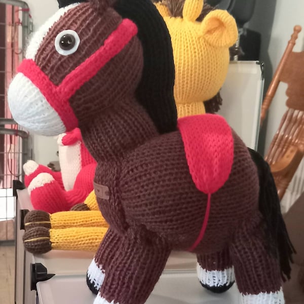 Rocking Horse- Knitting Machine Pattern PDF Only-addi Sentro - Etsy