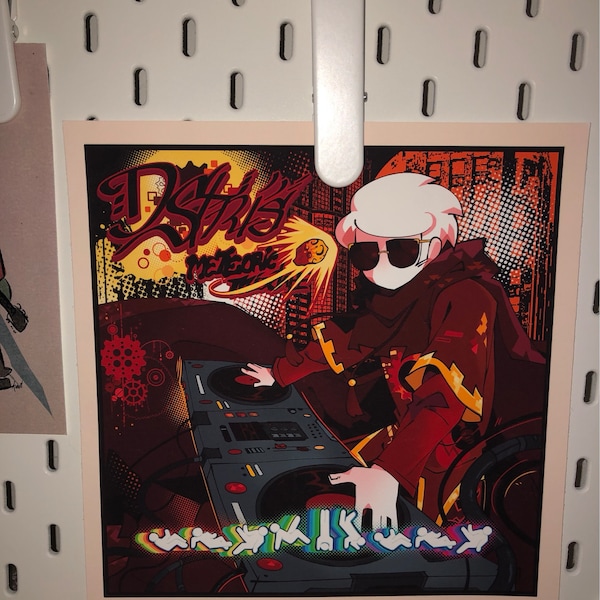 Homestuck Print Dave Strider Dstri's Meteroic Mixtape Y2K 2000s Graphic ...