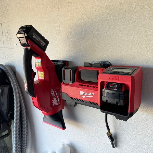 Milwaukee Tool M18 FUEL Leaf Blower Wall Mount Storage Organization ...