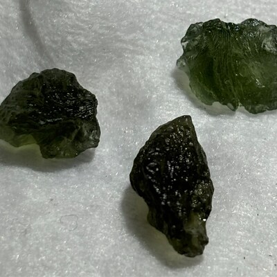 Genuine Moldavite Ring in 925 Sterling Silver Silver With Red Garnets ...