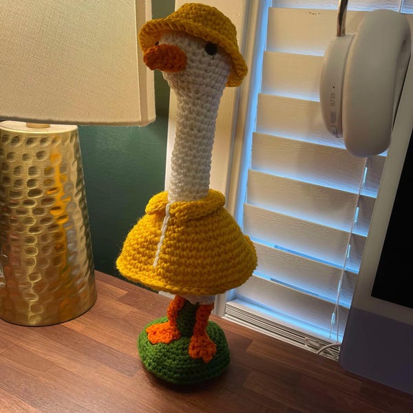 PATTERN ONLY Crochet Desk Goose Christmas Holiday Outfit Set Pdf ...