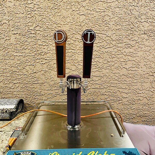 Custom Monogram & Name Tap Handle - Black or White - Etsy