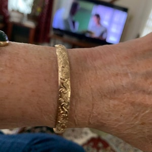 Gold Floral Cuff, Cuff Bracelet, Gold Bracelet Cuff, Boho Cuff ...