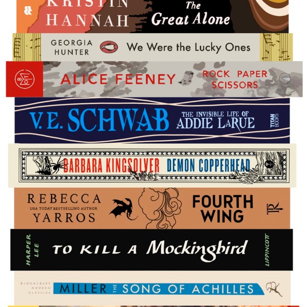 Custom Book Stack Art Print Digital - Etsy