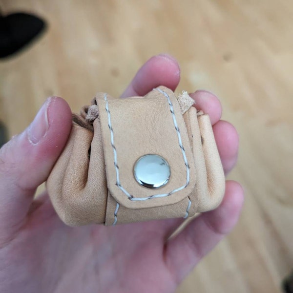 Leather Dumpling Coin Purse Pattern, Leather Pdf Template, DIY Leather ...