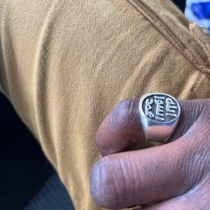 Amber Orange Silver Men Ring, Silver Handmade Jewelry, 925 Sterling ...