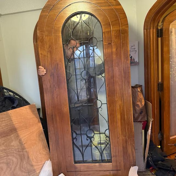 Hand-carved Tree of Life Door | Solid Wood Arched Entryway | Custom ...