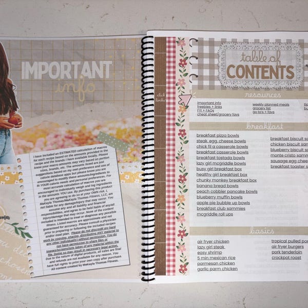 Knitting Pattern Storage Binder Starter Set - Includes Decorated Front ...