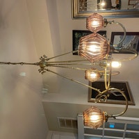 Handmade Light Fixture Art Glass Ceiling Light Dining Room - Etsy