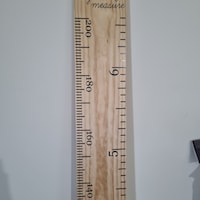 Completed Custom Made Personalised Wooden Ruler Height Chart - Etsy ...