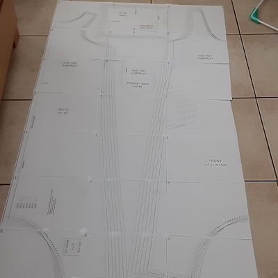 XS-L/ Racer-back Jumpsuit Harem-style/ Maternity-suitable/ Digital ...