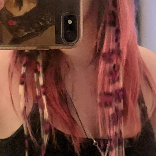 Leopard Cheetah Hot Neon Pink Y2K Scene Queen Kid Emo Punk Rave Clip in ...