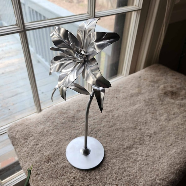 Bare Aluminum Metal Rose With Custom Engraving - Etsy