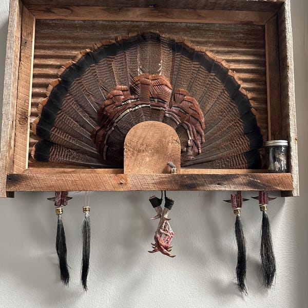 Barn Wood Shadow Box Fan Display - Etsy