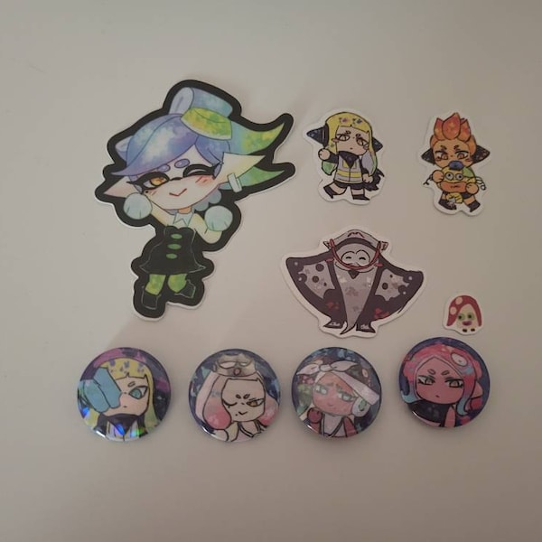 Splatoon 3 Side Order Stickers - Etsy