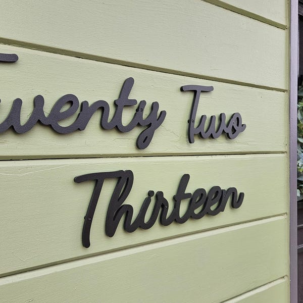 Longhand Cursive House Numbers: Regular Size - Etsy
