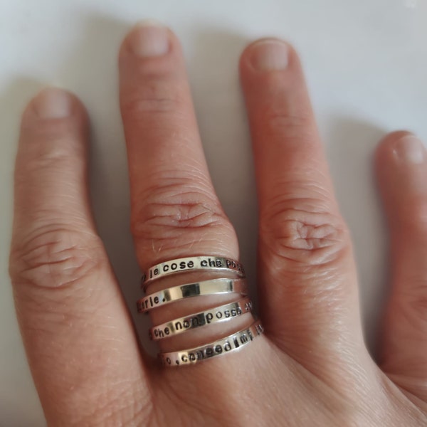 Serenity Prayer Ring/inspirational Sobriety Ring/recovery Ring ...