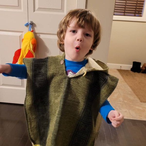 Bruno Encanto Poncho for Kids Toddlers and Baby // Authentic Handmade ...