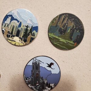 Across the Sea Sunrise Sunset Enamel Pin - Etsy