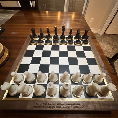 Handmade Chess Set, Resin Chess Pieces, Helio Colorful Chess Set ...