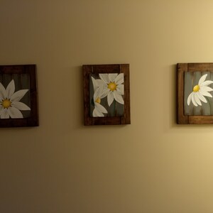 Daisy Art, Farmhouse Decor Rustic Country, Daisy Artwork, Farmhouse ...