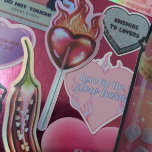 Fictional Men Lollipop Vinyl Sticker Romance Book Kindle Sticker - Etsy