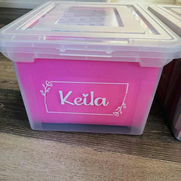 Kids File Box , Memory Box , Milestone Tote , School Organization ...