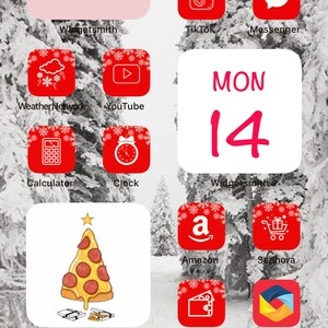 Winter Aesthetic Ios 14 Icons, Holiday iPhone App Icon Pack, Winter ...