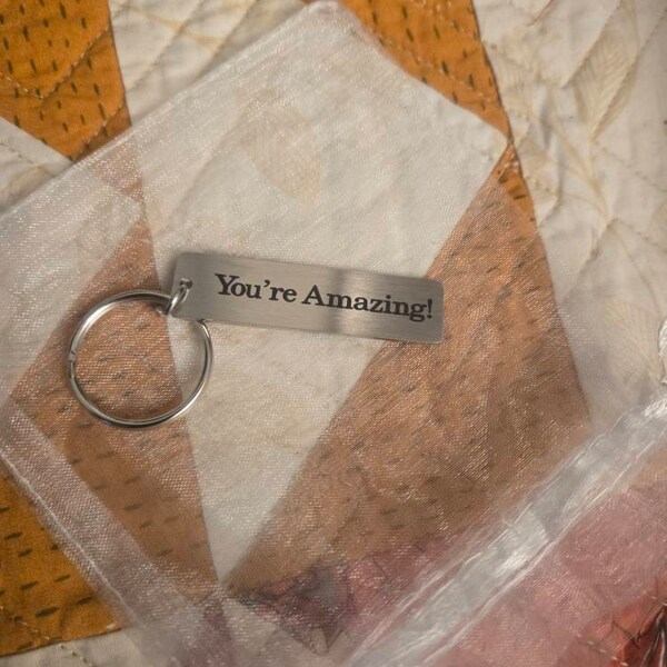 Customized Keychain Personalized You Choose Wording - Custom Gift ...