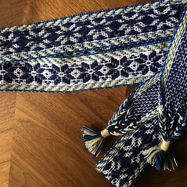 Handwoven Saami Belt, Scandinavian Sash Belt, Nordic Slavic Folk Belt ...